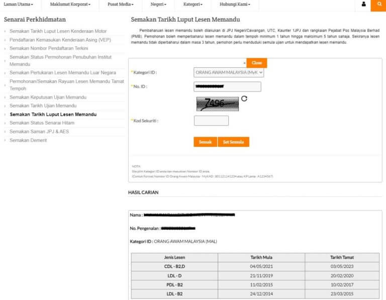 Cara Semakan Lesen Memandu Online - Lesen2U